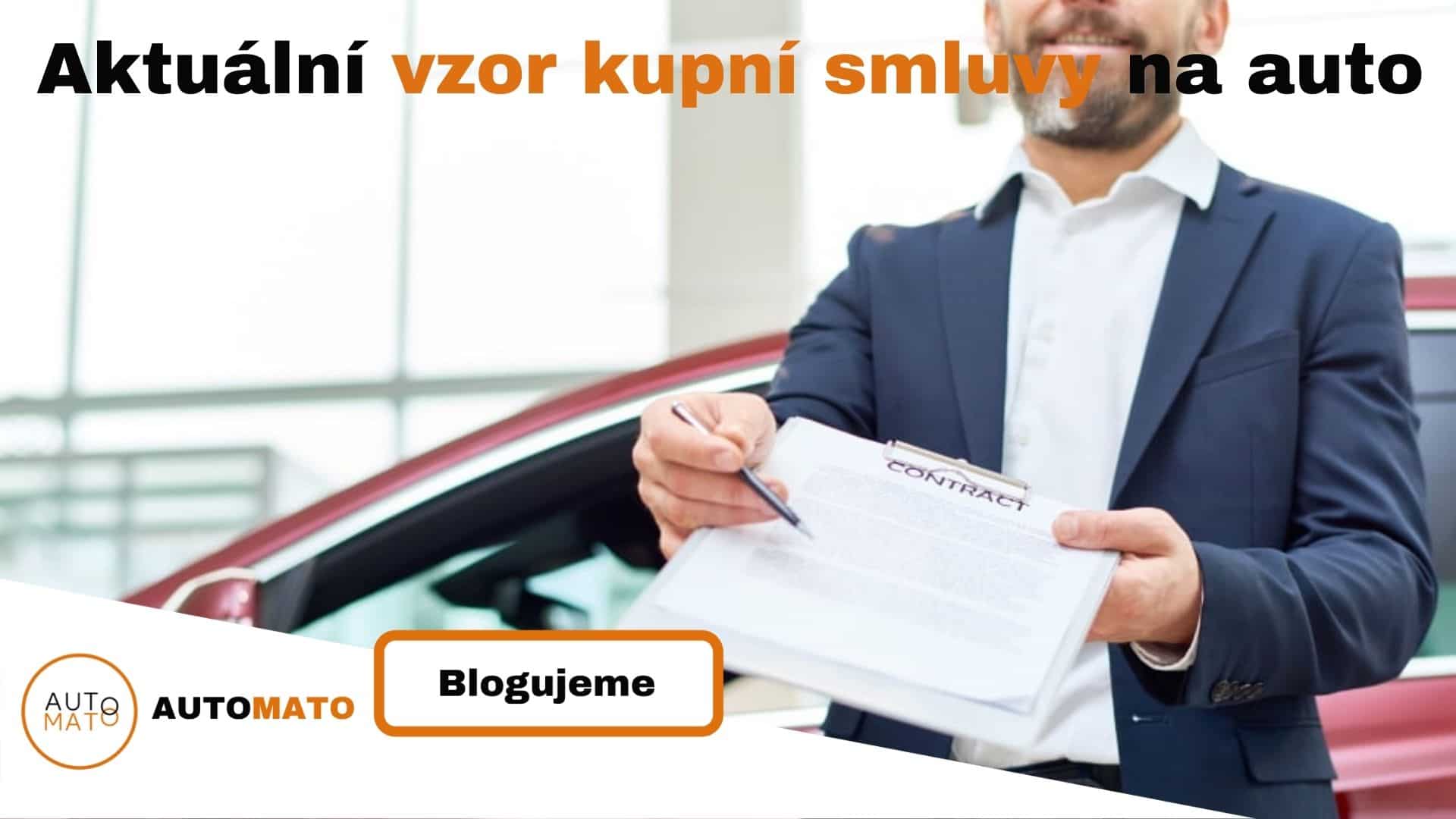 Kupní smlouva na auto 2022 - Automato